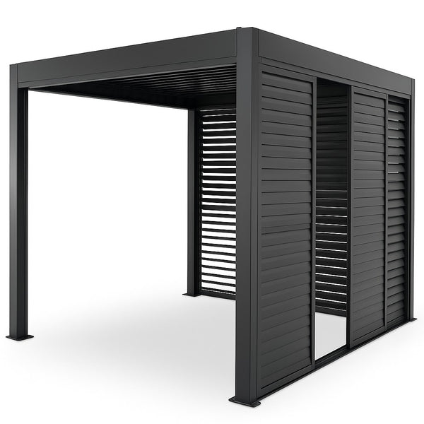 3m Aluminium Louvre Sliding Door System | All LuxShade™ & SplitZone™ 3 ...