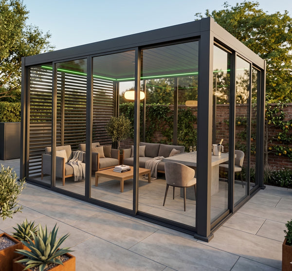 4m Sliding Glass Door System | LuxShade™ 4x4 & MotaShade™ 3x4 Compatib ...